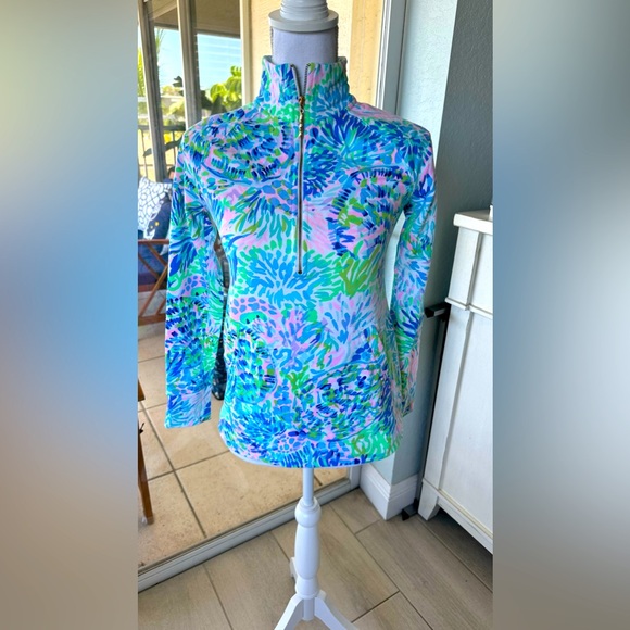 Lilly Pulitzer | Tops | Lilly Pulitzer Skipper Popover Blue Green ...